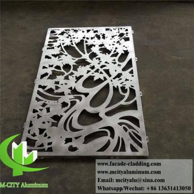 China Powder Coated Laser Cut Metal Screen Aluminum Sheet for Wall Cladding Panels with Customizable RAL Colors and 3mm Thickness for sale
