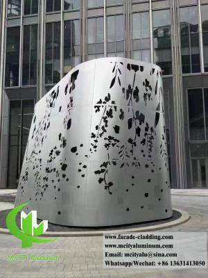China 3D Aluminum Cladding Panel with Silver Gray Color and 3mm Thickness for Architectural Metal Sheet Decoration for sale