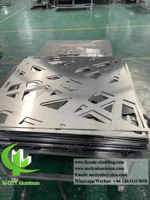 China 4mm Thickness Aluminum Privacy Panel Anti Rust Waterproof Decorative Laser Cut Metal Facade Cladding for sale