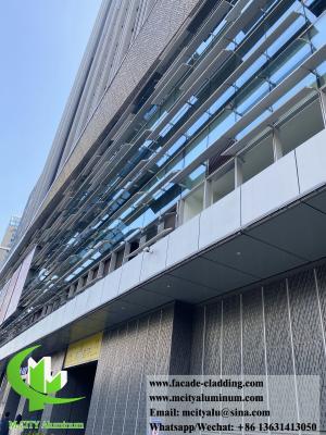 China Powder Coated Perforated Aluminum Facade Panel with Customizable RAL Colors and 3mm Thickness for Building Cladding for sale