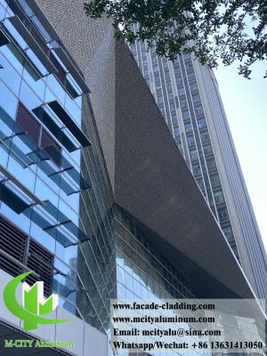 China PVDF Weatherproof Perforated Aluminum Facade Panel with Customizable RAL Colors and 3mm Thickness for sale
