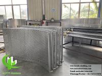 China Powder Coated Curved Metal Cladding Perforated Aluminum Facade Panel with Customizable Size and CNC Laser Cutting for sale