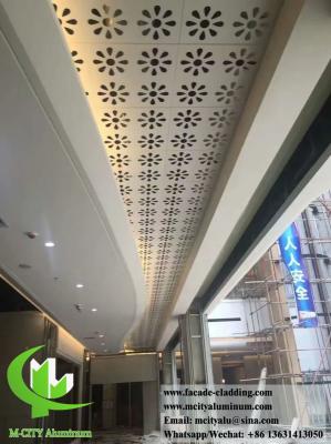 China Powder Coated Perforated Aluminum Sheet with Customizable RAL Colors and CNC Laser Cutting for Facade and Ceiling Panels for sale
