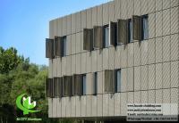 China Powder Coated Perforated Aluminum Screen Facade Cladding with Customizable Designs and 3mm Thickness for sale