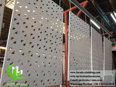 China Powder Coated Perforated Aluminum Facade Panel with Customizable RAL Colors and 3mm Thickness for Laser Cut Metal Cladding for sale