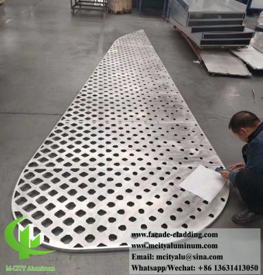 China 3mm Thickness Powder Coated Laser Cut Aluminum Panel for Customizable Facade Cladding and Decoration for sale