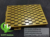 China Fireproof Powder Coated Perforated Aluminum Facade Panel with Customizable Sizes for Cladding and Decoration for sale