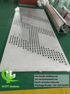 China Powder Coated Perforated Aluminum Facade Panel with Customizable RAL Colors and 3mm Thickness for Decorative Cladding for sale