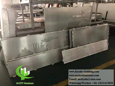 China Powder Coated Laser Cut Aluminum Panel with Customizable RAL Colors and 3mm Thickness for Facade Cladding for sale