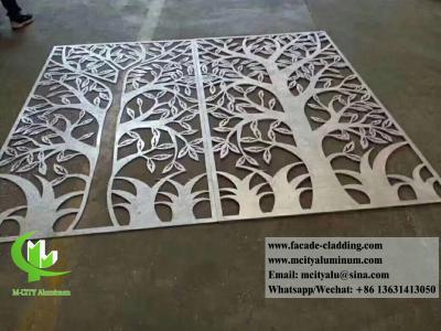 China Powder Coated Laser Cut Aluminum Panel with Customizable RAL Colors and 3mm Thickness for Facade Cladding for sale