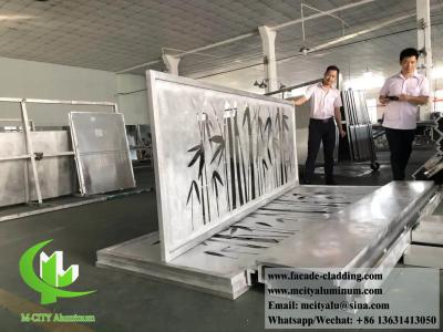 China Fireproof Powder Coated Laser Cut Metal Screen with Customizable Designs for Outdoor Decoration for sale