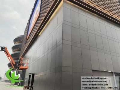 China Powder Coated Aluminum Wall Cladding with Perforated Design and Customizable RAL Colors for sale