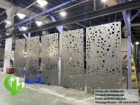 China Powder Coated Perforated Aluminum Facade Panel with Customizable RAL Colors and CNC Laser Cutting for sale