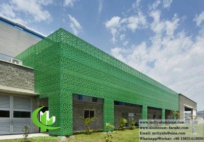 China Powder Coated Perforated Aluminum Facade Panel with Customizable RAL Colors and CNC Laser Cut Design for Wall Cladding for sale