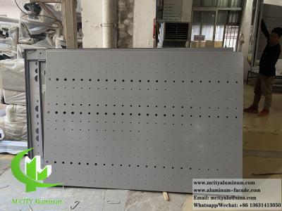 China Perforated Powder Coated Aluminum Wall Panel with Customizable Size for Building Facade for sale