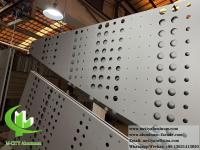 China Powder Coated Perforated Aluminum Panel with Customizable Design and 3mm Thickness for Facade Cladding for sale