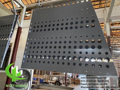 China Powder Coated Perforated Aluminum Sheet 1200x2400mm for Wall Cladding and Facade Panel for sale