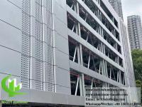 China Powder Coated Perforated Aluminum Wall Cladding with Customizable RAL Colors for Facade Decoration for sale