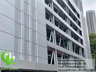 China Powder Coated Perforated Aluminum Wall Cladding with Customizable RAL Colors for Facade Decoration for sale