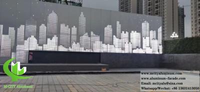 China Powder Coated Perforated Aluminum Facade Panel with Customizable RAL Colors and CNC Laser Cutting for Architectural Metal Screen for sale