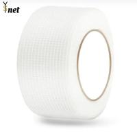 China 55g Self-adhesive mesh tape caulking tape mesh autoadhesive 8mesh fiberglass tape for sale
