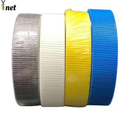 China Single Sided Self Adhesive Fiberglass Mesh 75GSM - 300GSM Fiberglass Mesh Tape for sale