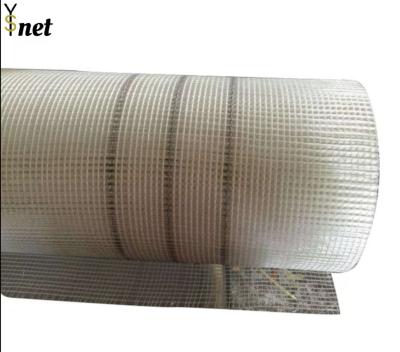 China 50m Self Adhesive Fiberglass Mesh Waterproof Fiberglass Screen Fabric Alkali Resistant for sale