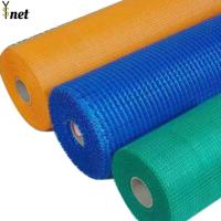 China Orange Green Self Adhesive Fiberglass Mesh 50m Fiberglass Mesh Screen Roll 300N Tensile Strength for sale