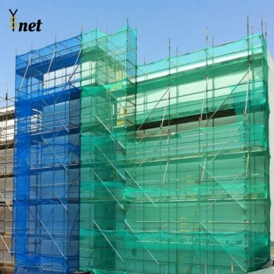 China Customized Fire Rated Netting Blue Green Scaffolding Debris Netting for sale