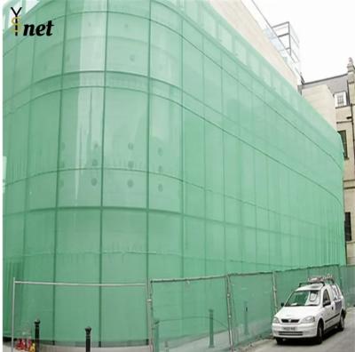 China PE Heavy Duty Debris Netting 75gsm - 350gsm Green Net For Construction Site for sale