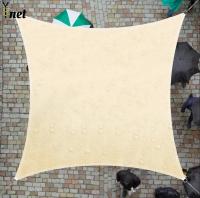 China Rectangle Polyester Sun Shade Fabric 10'X13' Waterproof Sun Shade Fabric Customized for sale