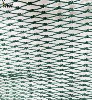 China High Strength HDPE Green Multifilament Pe Fish Net Twist Knotted Polyethylene Fishing Net for sale