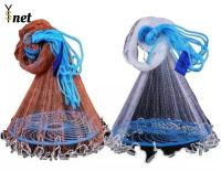 China manufacturing and exporting Fly Hand Cast Nylon Fishing Net Throw Catch Double Cast Nets Plastic Packaging China for sale