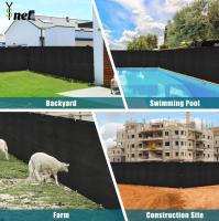 China 6ftx50ft Outdoor Mesh Privacy Screen Black Mesh For Backyard for sale