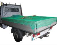 China Polypropylene Truck Bed Net Cover Green Truck Trailer Net 1.6*2.5m 2.0*3.0m for sale