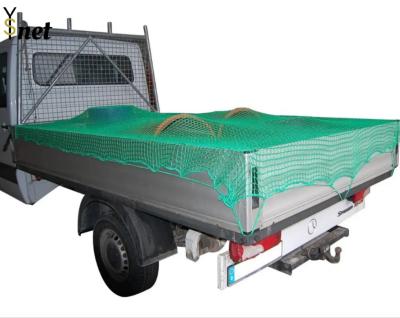 China Polypropylene Truck Bed Net Cover Green Truck Trailer Net 1.6*2.5m 2.0*3.0m for sale