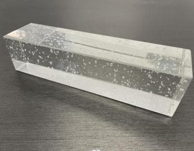 China Exterior Decorative Glass Bricks Walls External Transparent Lustrous Fused for sale