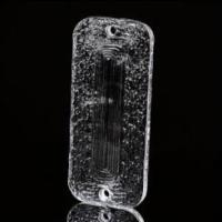 China 30 X 30 6x8 Glass Block Curved Glass Tiles In Crystal Colours Fireproof Decorative Glass Tiles Hanging Art for sale