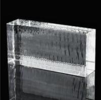 China Clear Stained Glass Bricks Crystal Hot Fused Architectural Solid for sale