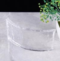 China 8x8x3 Crystal Glass Block Curved Frosting Bubble Glass Roof Tiles Curved Bubble for sale