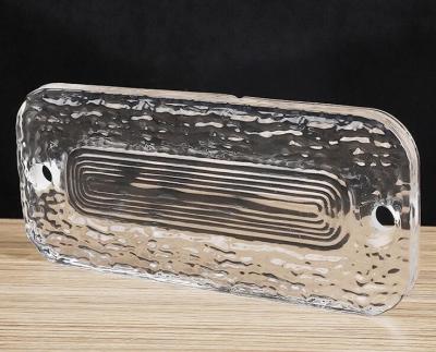 China 8x8 Ice Crystal Glass Block Company Colorful Transparent Hot Melt Decorative Fusing Glass for sale