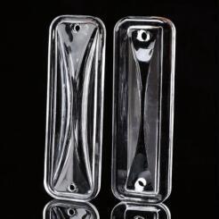 China Square Solid Glass Bricks Wall Bespoke Hot Fused Gradient Clear Irregular for sale