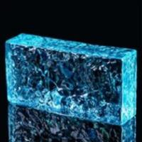 China Clear Crystal Glass Block Design Wall Blister Decorative Hot Melt Paint Stained Glass for sale