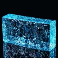 China Clear Crystal Glass Block Design Wall Blister Decorative Hot Melt Paint Stained Glass for sale