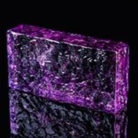 China Architectural Stained Glass Blocks For Display Walls Crystal Hot Fused  200mmx100mmx50mm for sale