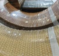 China 6100 BGO Non Asbestos Woven Brake Lining Roll with Brass Wire and Aramid Fiber for High Temperature Resistance for sale