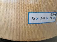 China Wire Reinforced Non Asbestos Woven Mooring Winch Brake Lining for sale
