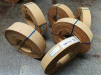 China Non Asbestos Woven Anchor Windlass Brake Lining With Brass Wire Inside for sale