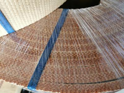 China Windlass Non Asbestos Yellow Woven Brake Lining Roll for sale