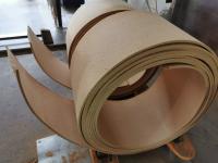 China Brown Woven Non-Asbestos Brake Lining Material 5-30mm Thickness 250℃ Temperature 4.0MPa Pressure for Tractor Winch for sale